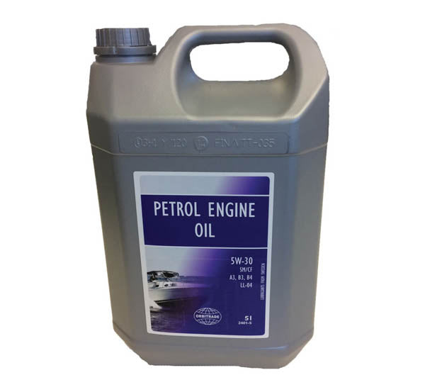 Benzin Motorolie 5W-30, helsyntetisk – Marinelageret.dk