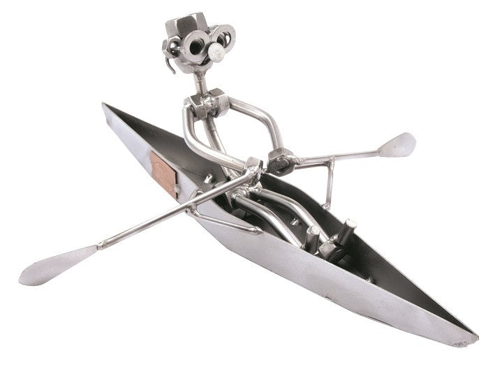 Sjove Metalfigur lavet af møtrikker og jern – Marinelageret.dk