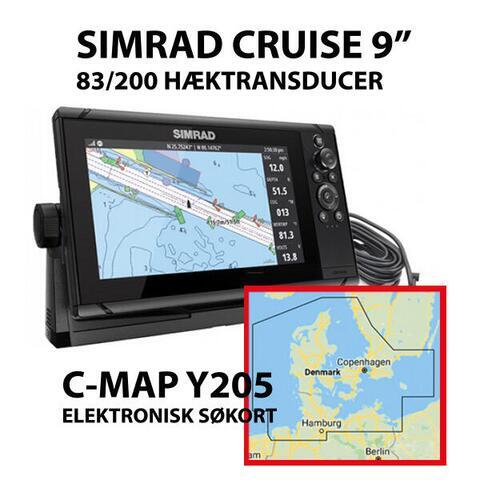 SIMRAD CRUISE 9" inkl.Kort – Marinelageret.dk