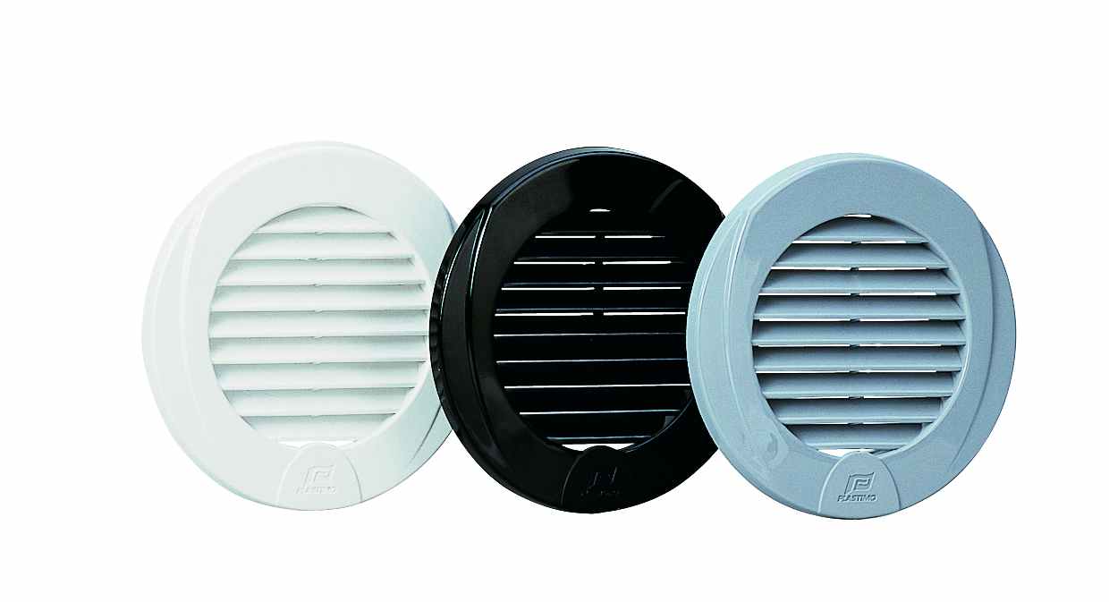 Ventilgælle ø3"-76mm hvid – Marinelageret.dk