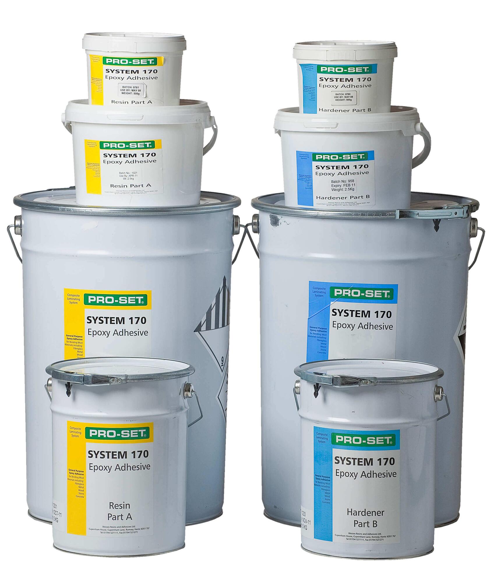 PRO SET 170/270 fortykket epoxy lim 1 kg – Marinelageret.dk
