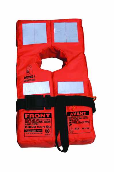 Redningvest solas godkendt lsa code 2010 -str. 15-43kg – Marinelageret.dk