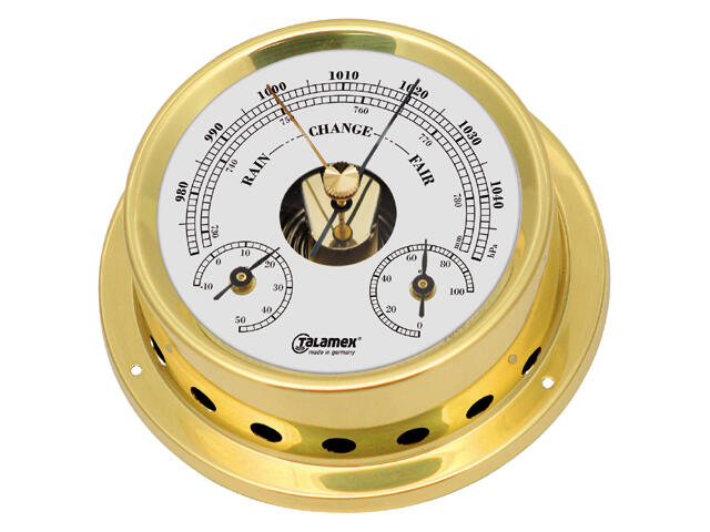 MARITIME TERMOMETER, BAROMETER, HYGROMETER – Marinelageret.dk