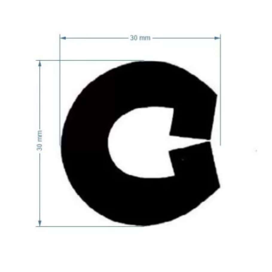 Fenderliste 710132 - Grå el. sort – Marinelageret.dk